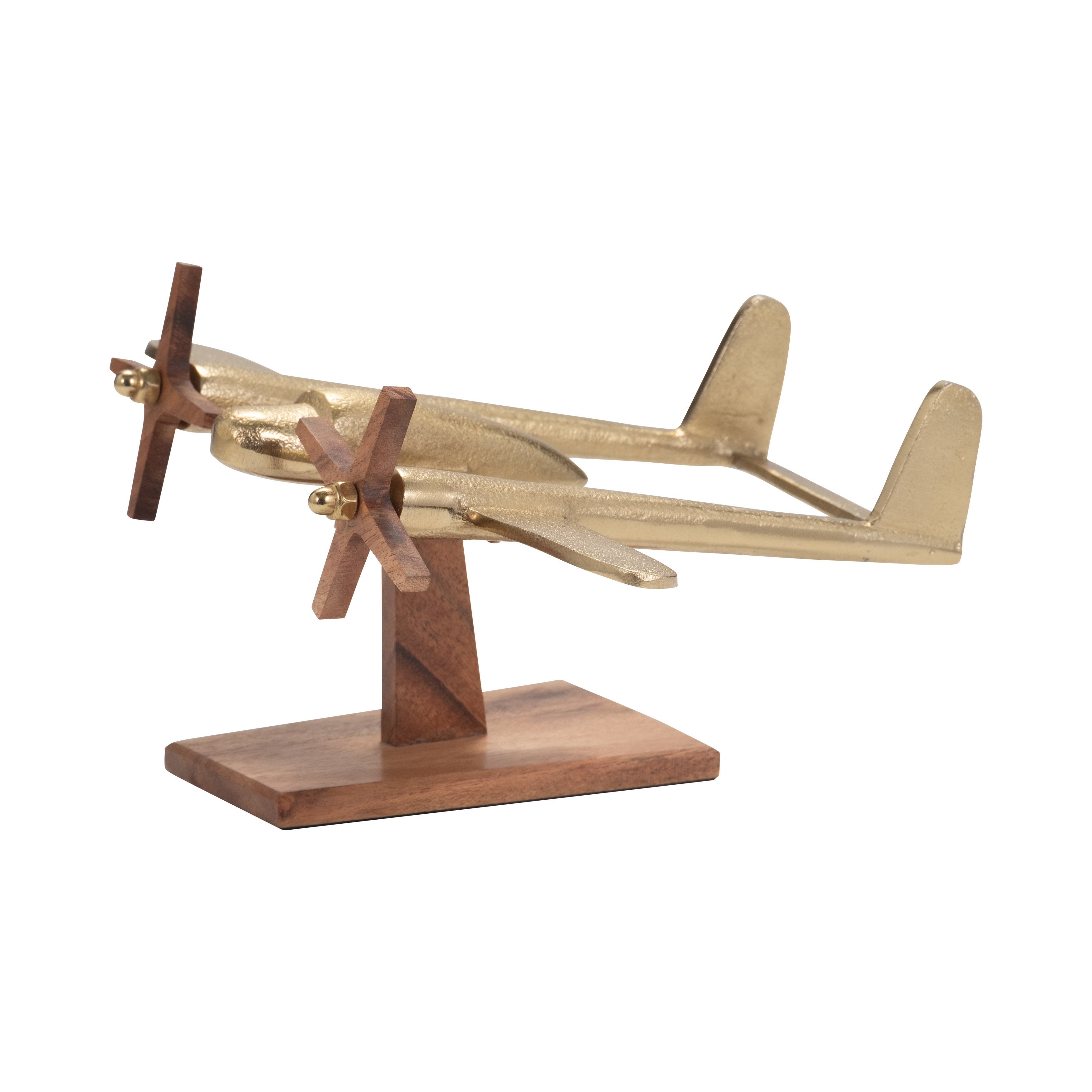 Trent Austin Design® 5" Praha Gold Aluminum Airplane Sculpture ...