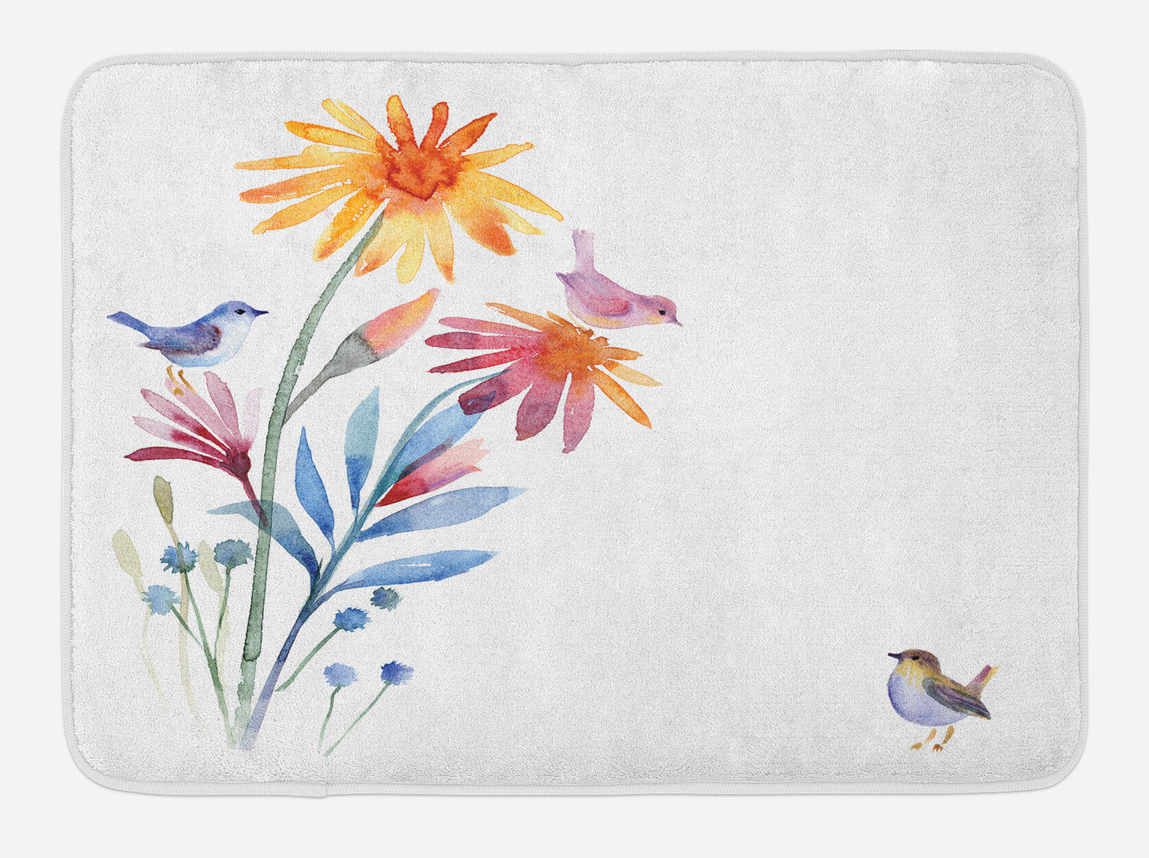 East Urban Home Leasha Bath Mat with Non-Slip Backing | Wayfair