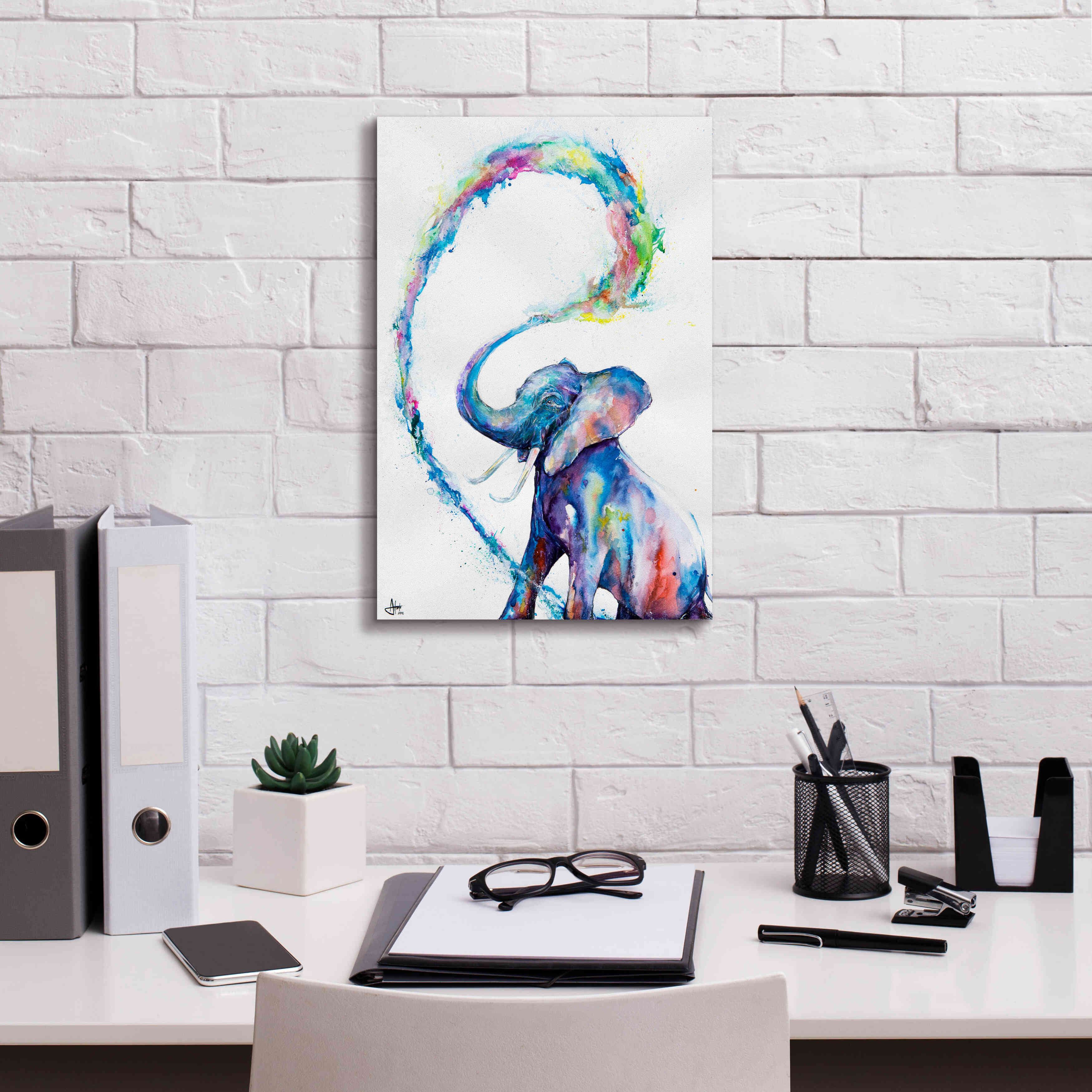 Indigo Safari Veris by Marc Allante - Wrapped Canvas Print - Wayfair Canada