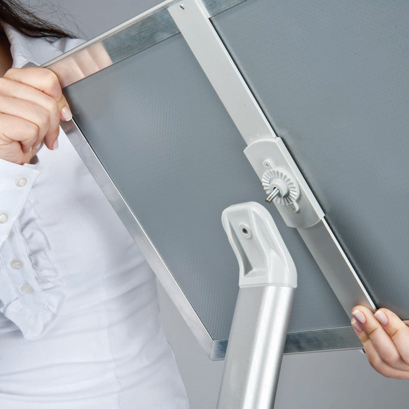 MT Displays Pedestal Curved Sign Holder | Wayfair