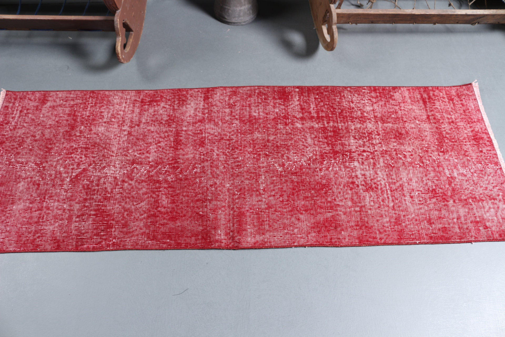 Bungalow Rose Red and Gold Antique Turkish Runner Rug Designed for a ...