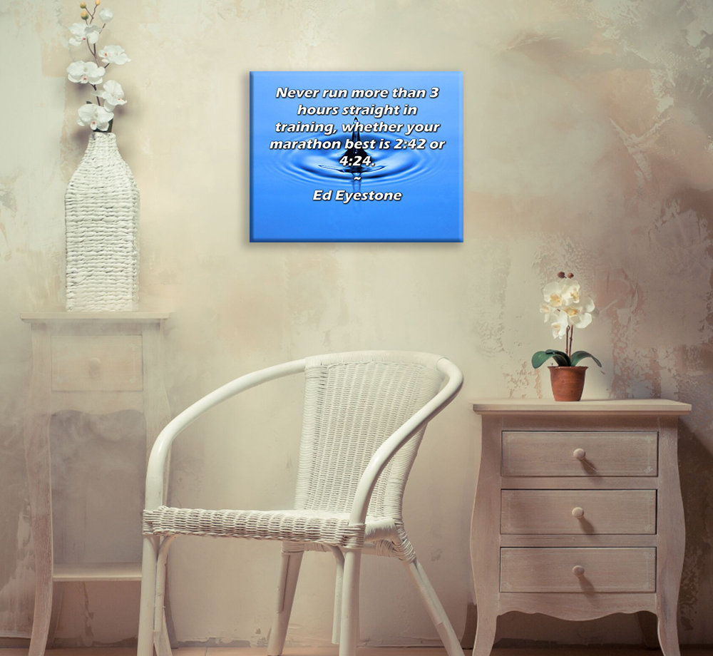Trinx ArtsyQuotes Gallery Wrapped Canvas By Ed Eyestone: "Never run ...