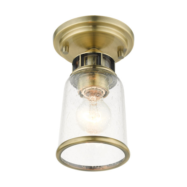 Breakwater Bay Miceli Glass Flush Mount & Reviews | Wayfair