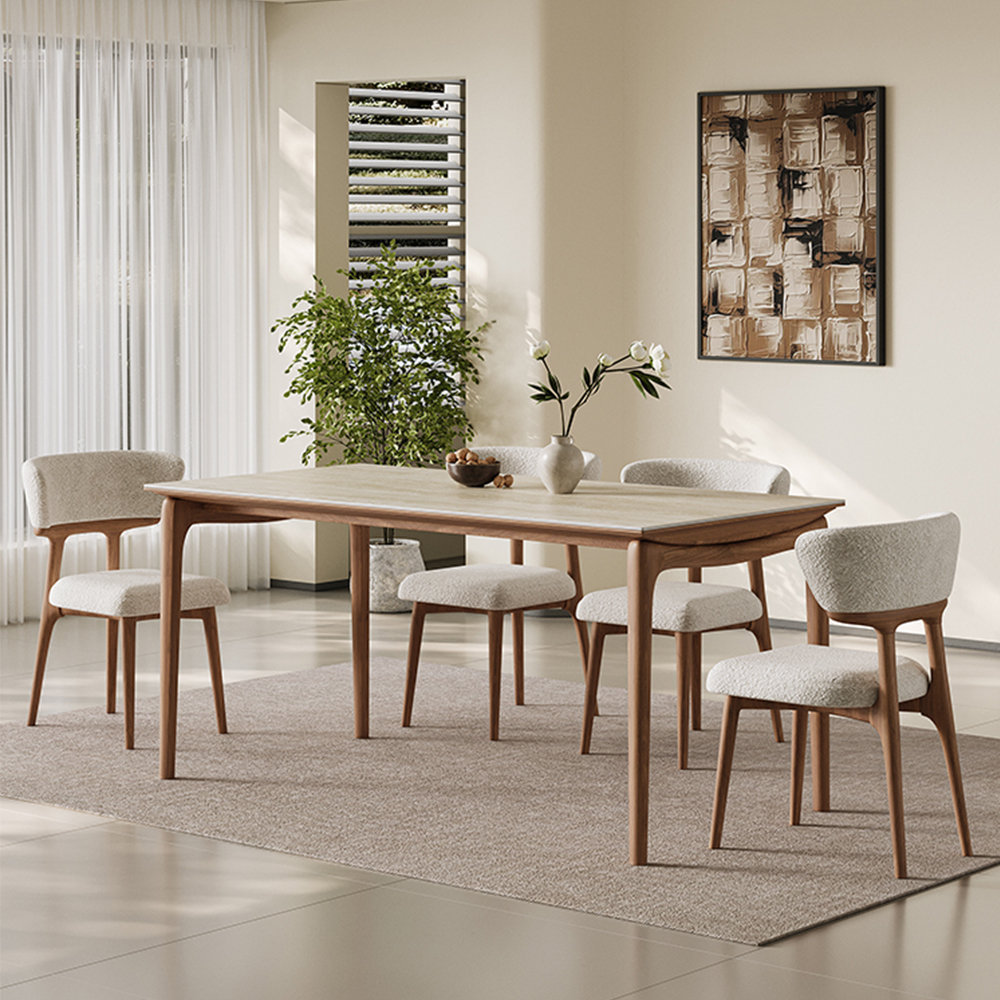 Elamer Modern simple style high-end dining table set | Wayfair