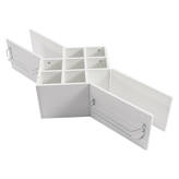 Latitude Run® Alīna Wall Mounted Wine Bottle & Glass Rack in White ...