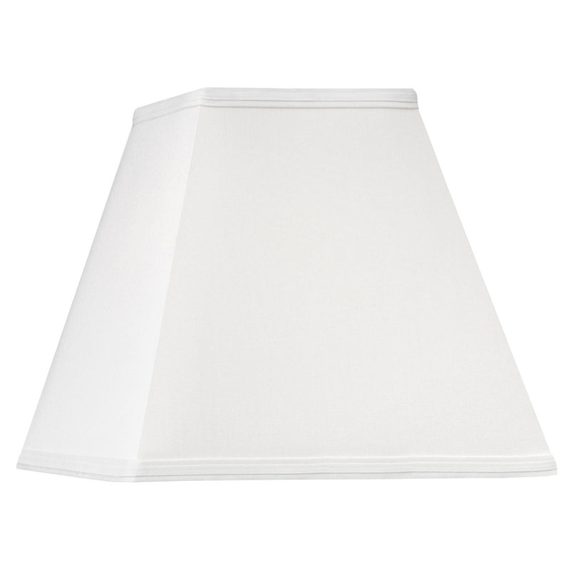Medallion Lighting 8.5" H x 10" W Linen Square Lamp Shade ( Spider ...
