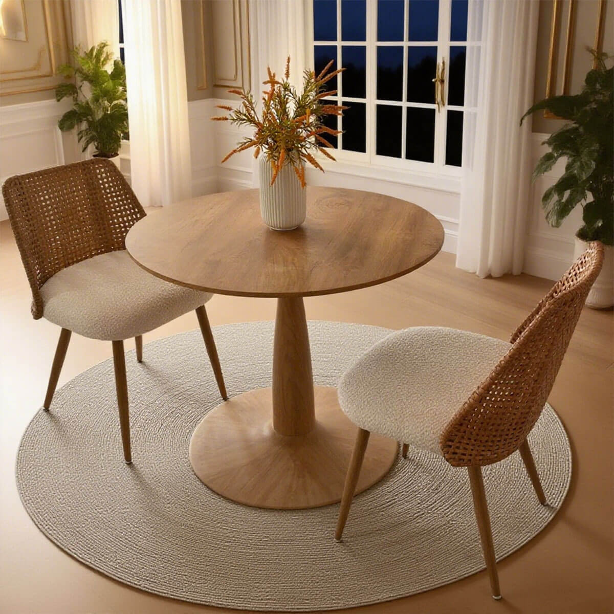 Bay Isle Home™ 2 - Person Dining Table Sets With 34.5'' Round Table & 2 ...