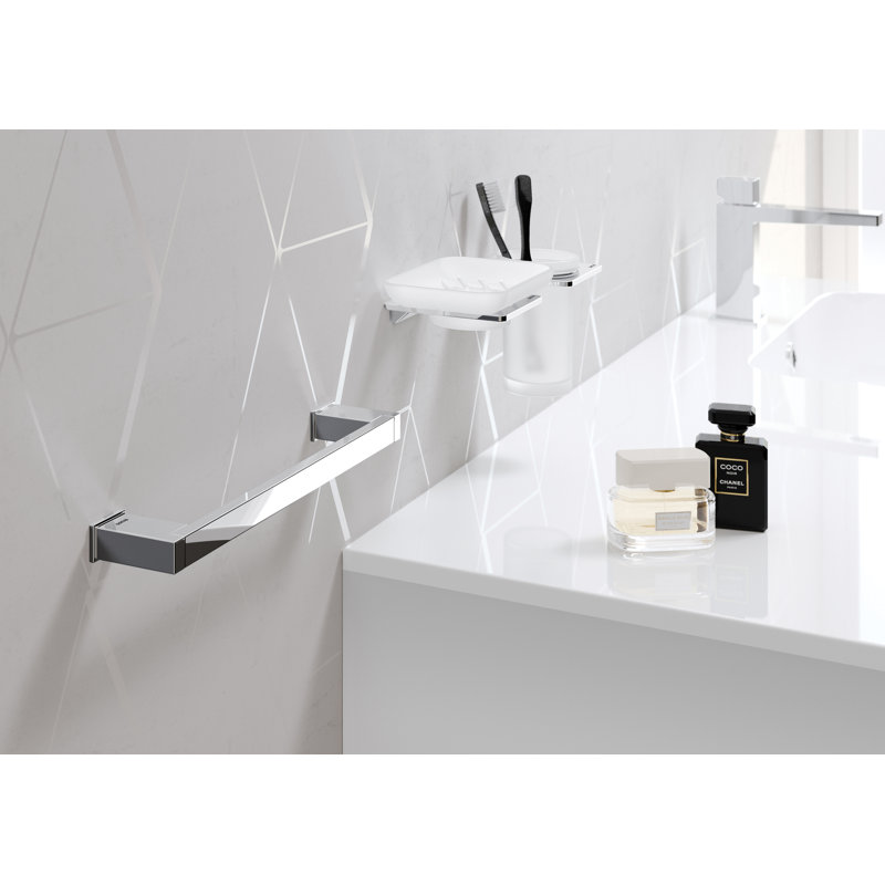 Symple Stuff Zac 34.5cm Wall Mounted Towel Rail | Wayfair.co.uk