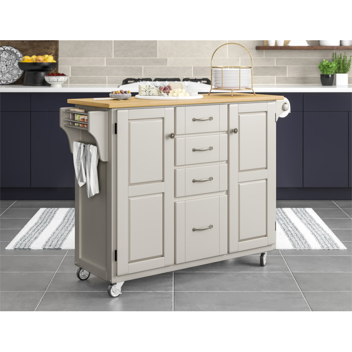 Red Barrel Studio® Littrell Kitchen Island & Reviews | Wayfair