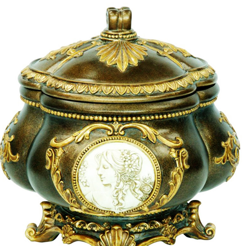 House of Hampton® 9" Tall Decorative Jewelry Box | Wayfair