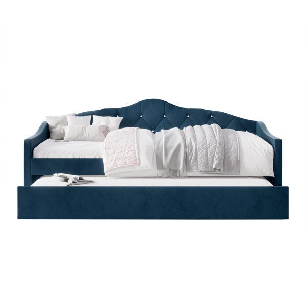 Red Barrel Studio® Caitronia Upholstered Daybed with Trundle & Reviews ...