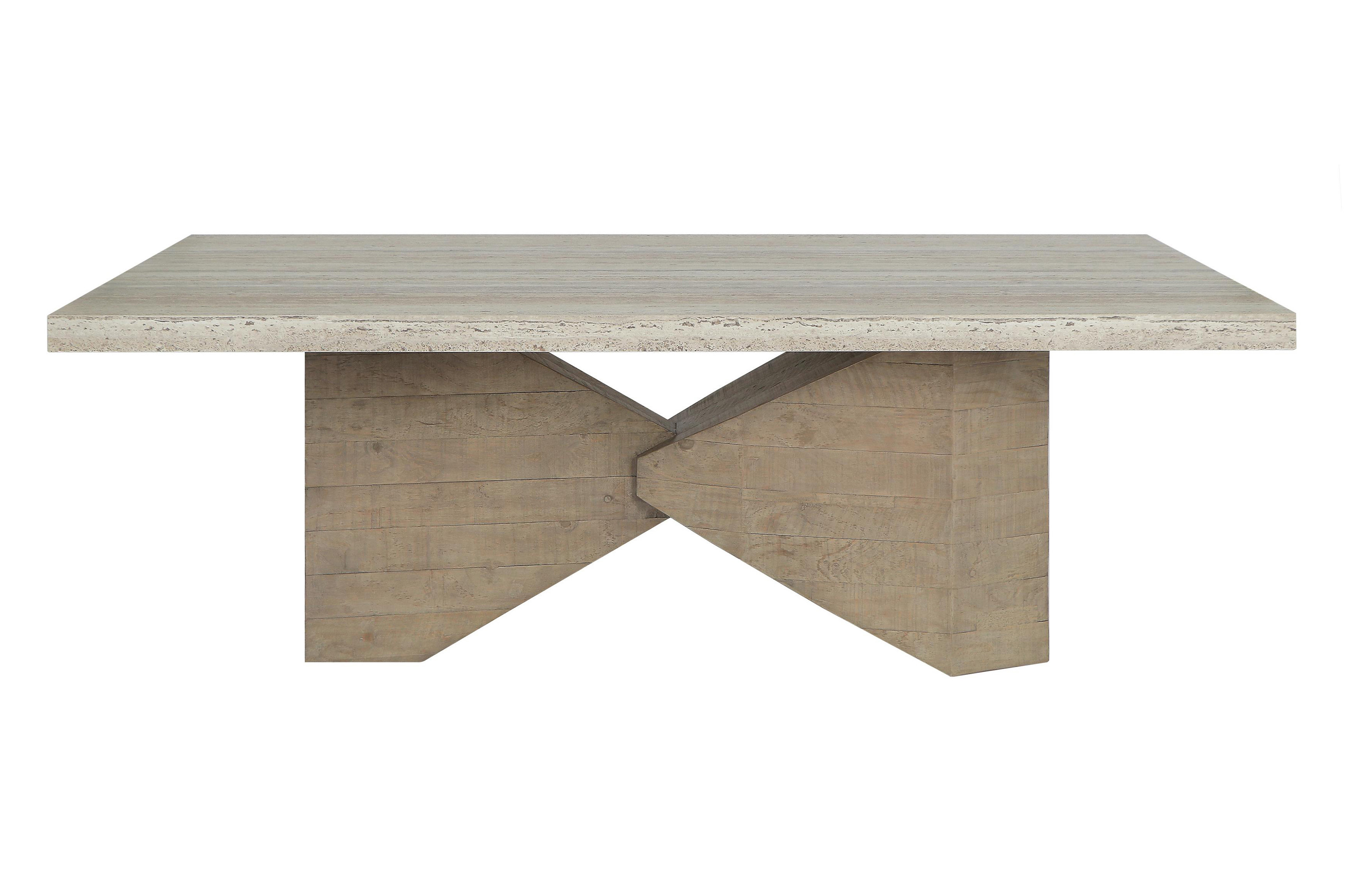 Classic Home Ravenna 84" Pedestal Dining Table | Wayfair