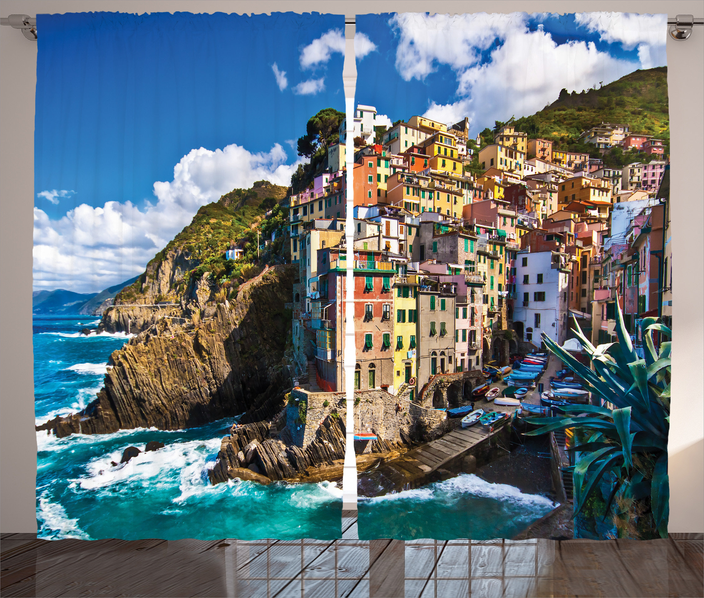 Latitude Run® Nash Italian Mediterranean House Decor Graphic Print Semi ...