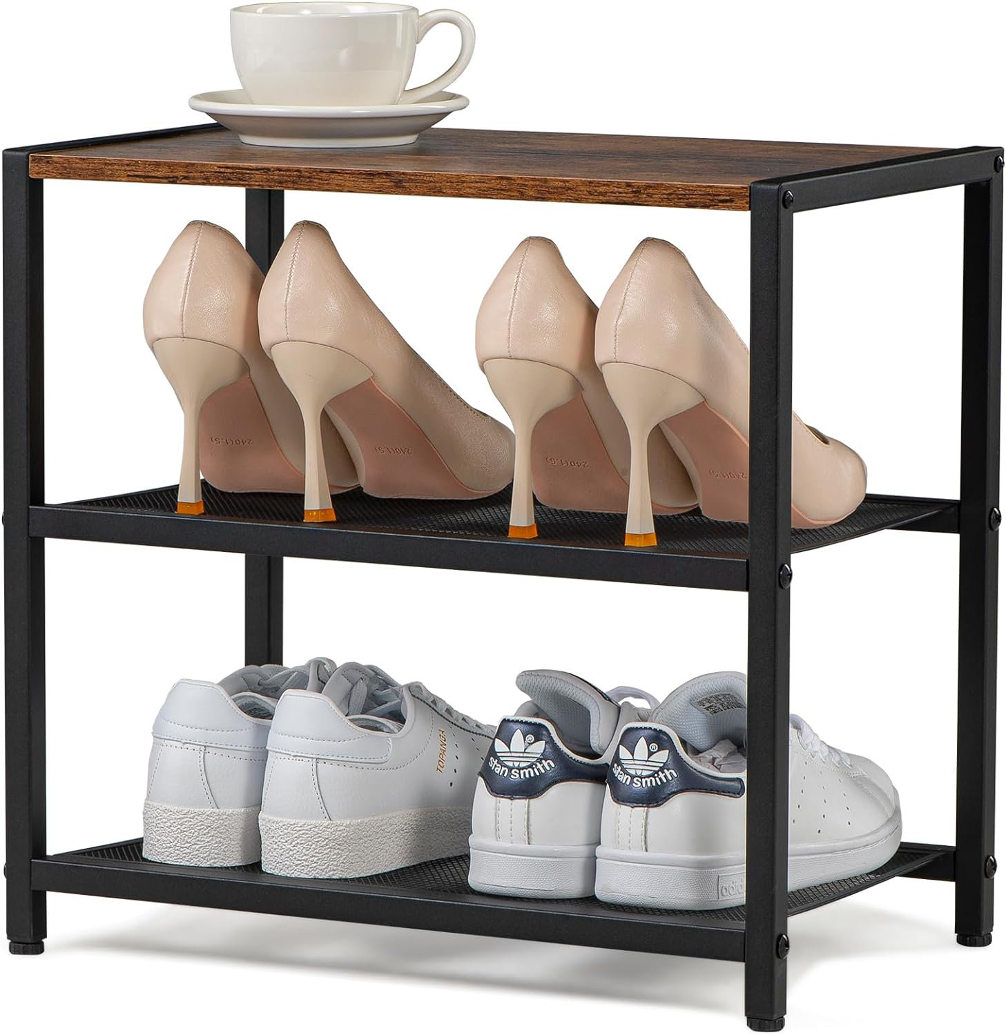 Breakwater Bay 4 Pair Shoe Rack | Wayfair