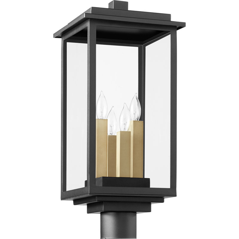 Wade Logan® Breac Black 1 -Light 21" H Hardwired Lantern Head | Wayfair