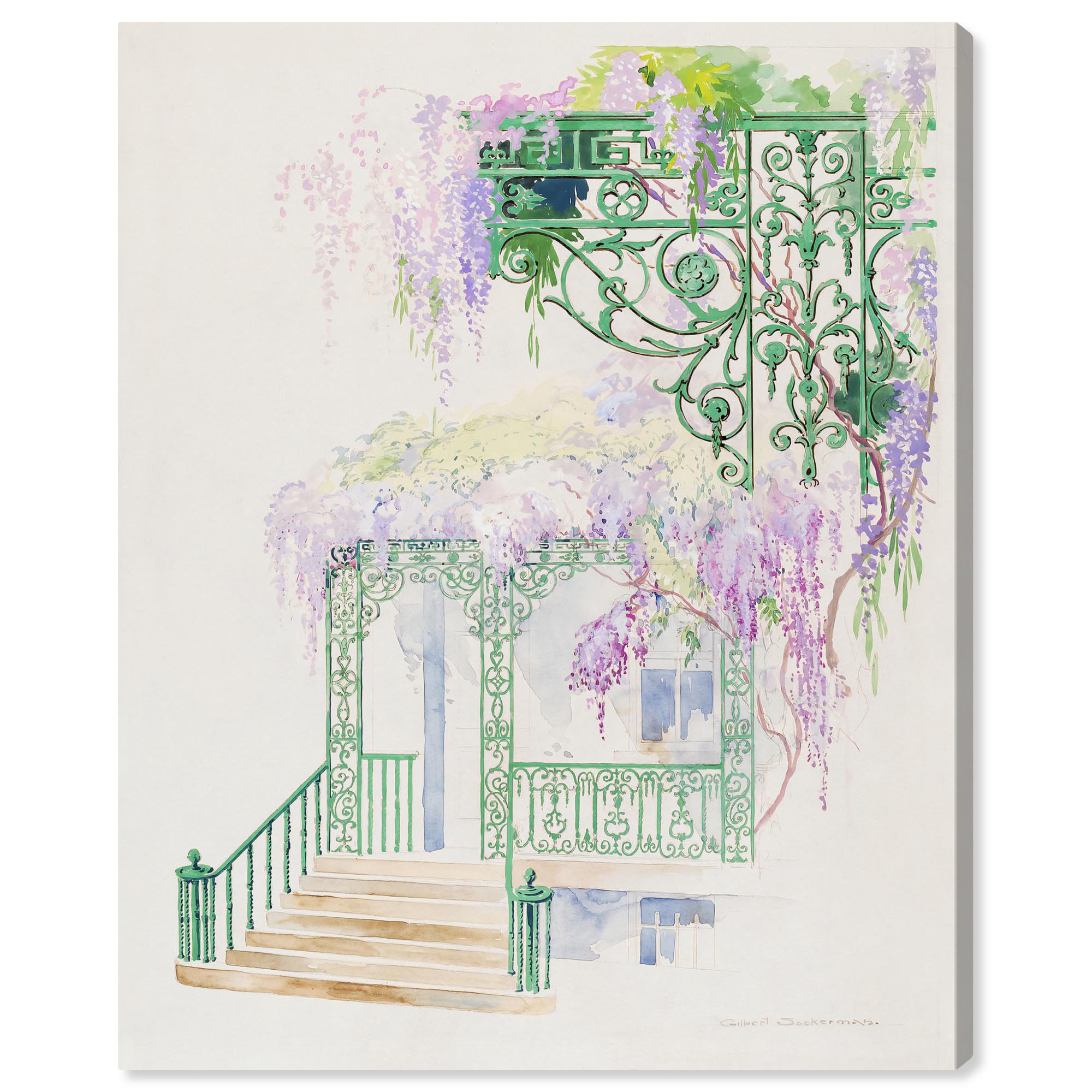 Art Remedy Cast Iron Porch Railing Canvas Coastal Prints by Art Remedy ...