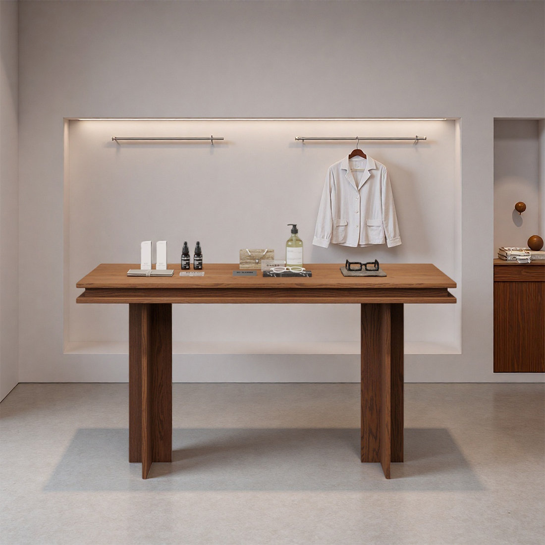 Rebrilliant Modern Ash Wood Display Table - Wayfair Canada