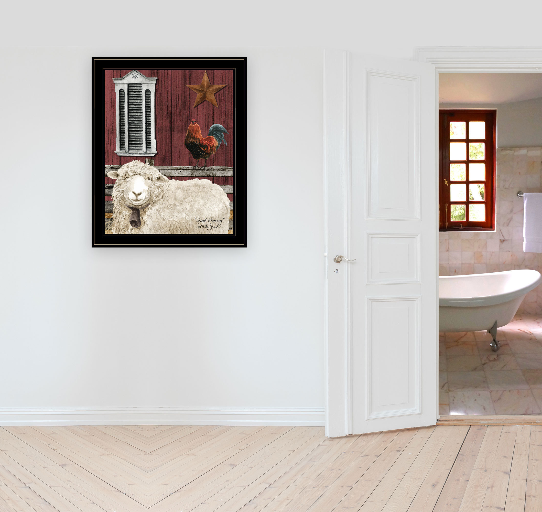 August Grove® Good Morning Framed Wall Art for Living Room, Home Wall ...