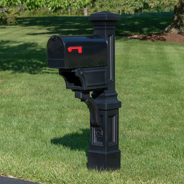 Step2 Classic White Atherton Plastic No Dig Mail Post Cover | Wayfair