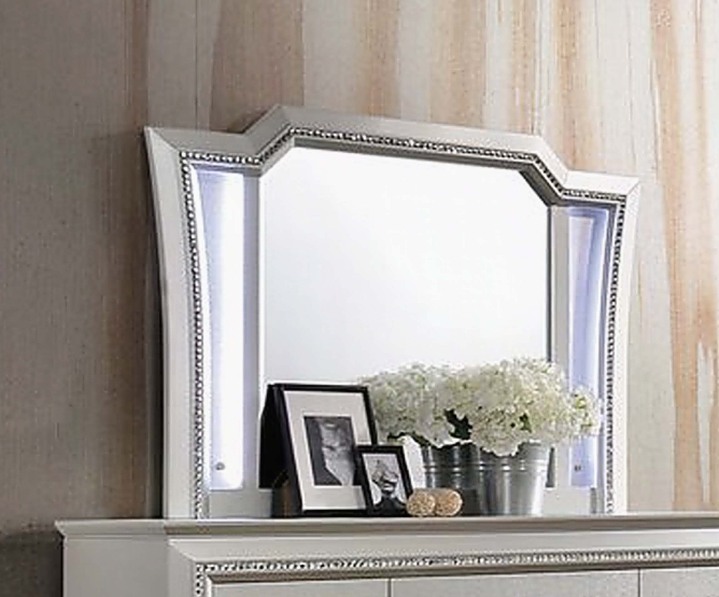 Latitude Run® Kaitlyn LED & Champagne Finish Mirror W/Led - Wayfair Canada