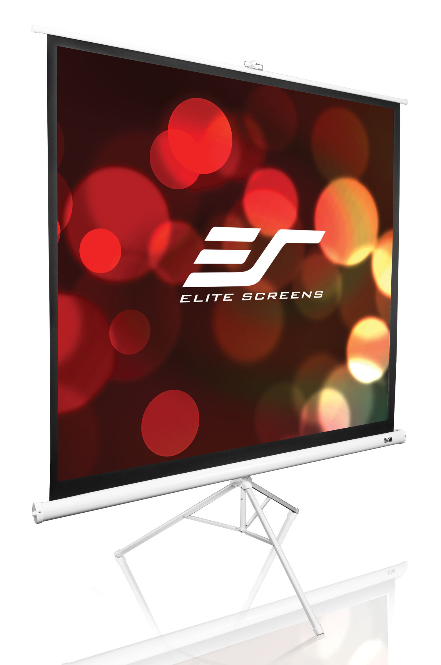 Elite Screens Tripod Series White Portable Tripod Projection Screen ...