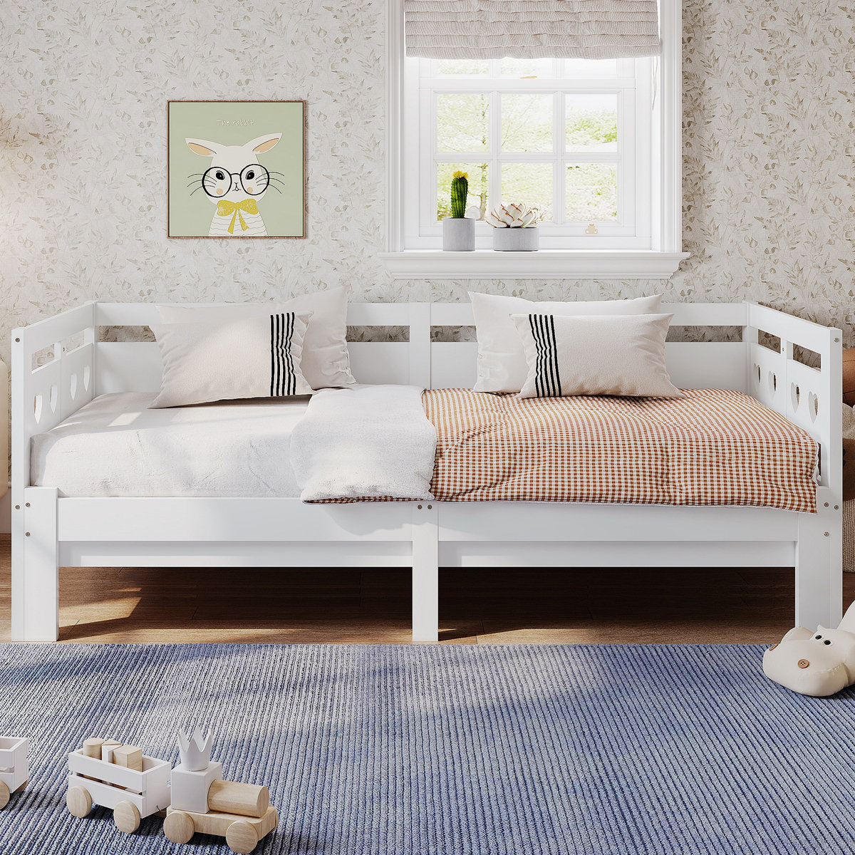 Harriet Bee Extending Daybed With Trundle, Wooden Daybed - Wayfair Canada