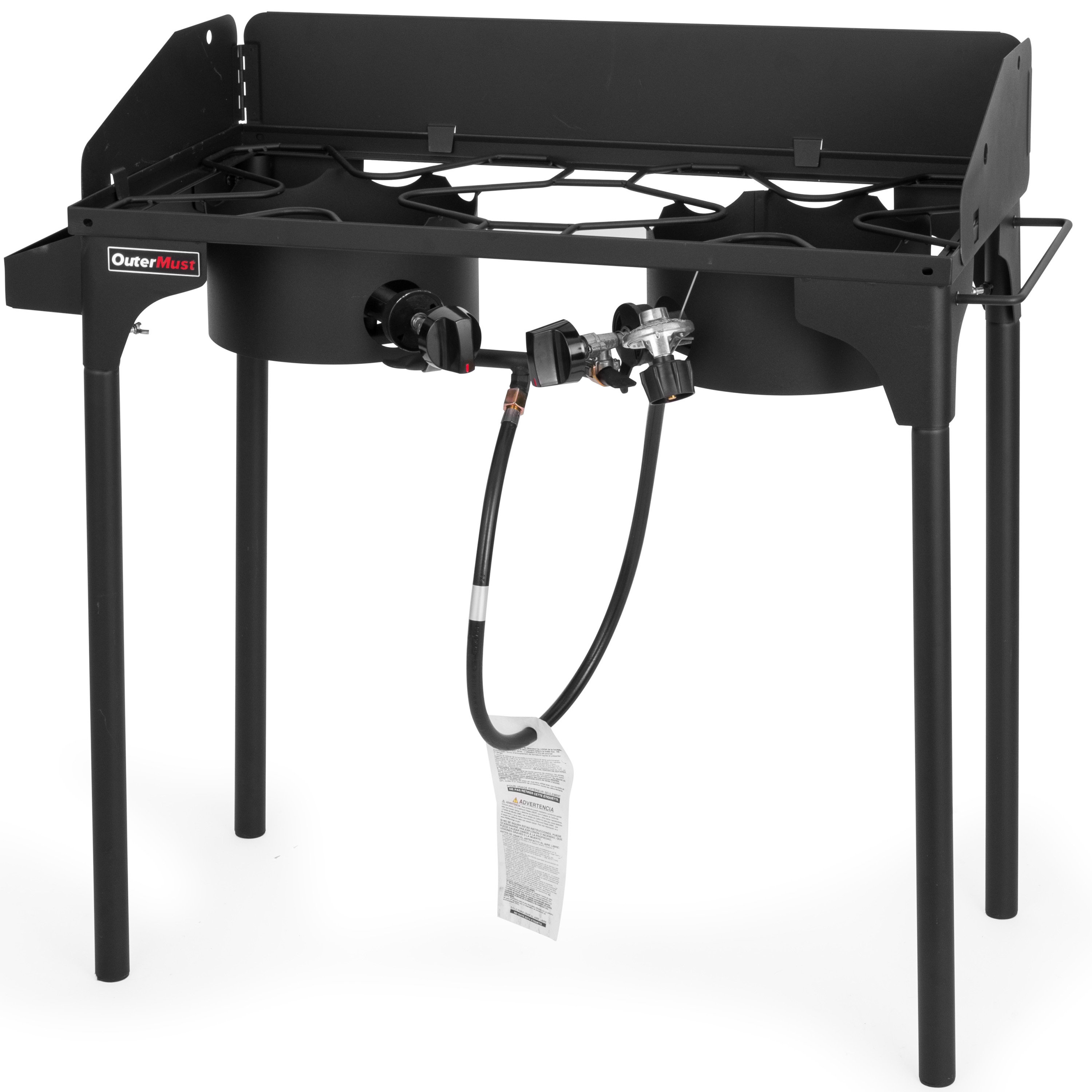 Outermust 2-Burner Propane Outdoor Stove with Windscreen - Wayfair Canada