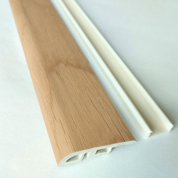 ECOHAB Vinyl 1.4'' W x 84'' L SPC Threshold / End Cap with Free PVC ...