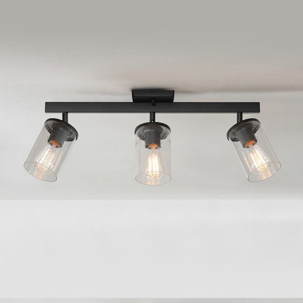 Globe Electric Company Trixie 3-Light Matte Black Track Lighting with ...