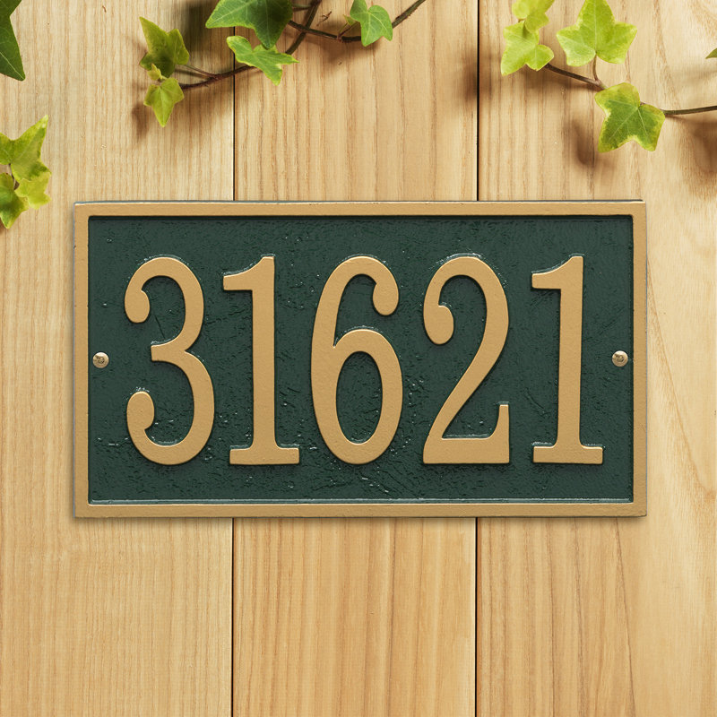 Whitehall Products Fast and Easy 1-Line Wall Number Plaque & Reviews ...