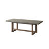Inbox Zero Vintage Grey Long Rectangular Pine Conference Table ...
