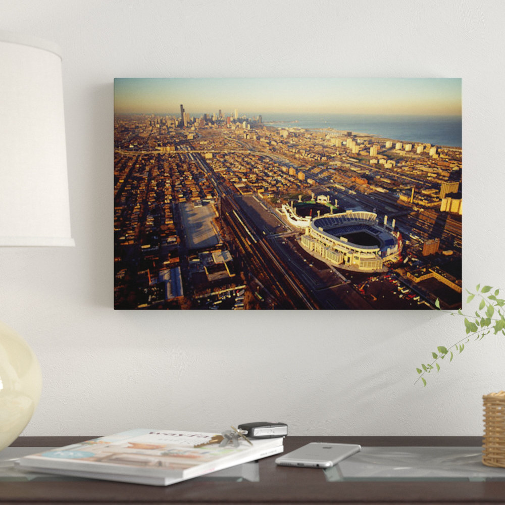 East Urban Home Aerial view of a city, Old Comiskey Park, New Comiskey ...