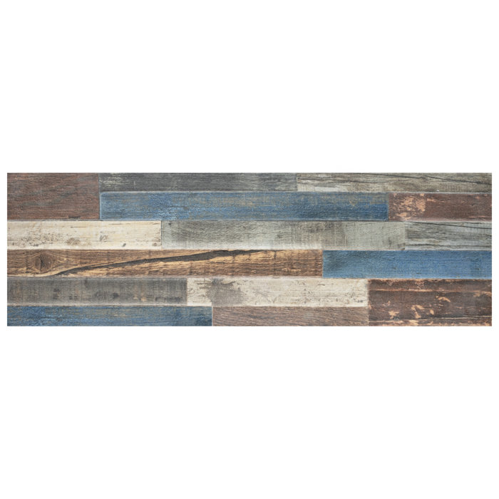 Merola Tile Coleur Mix 6.5" x 20.38" Ceramic Wood Look Wall Tile | Wayfair