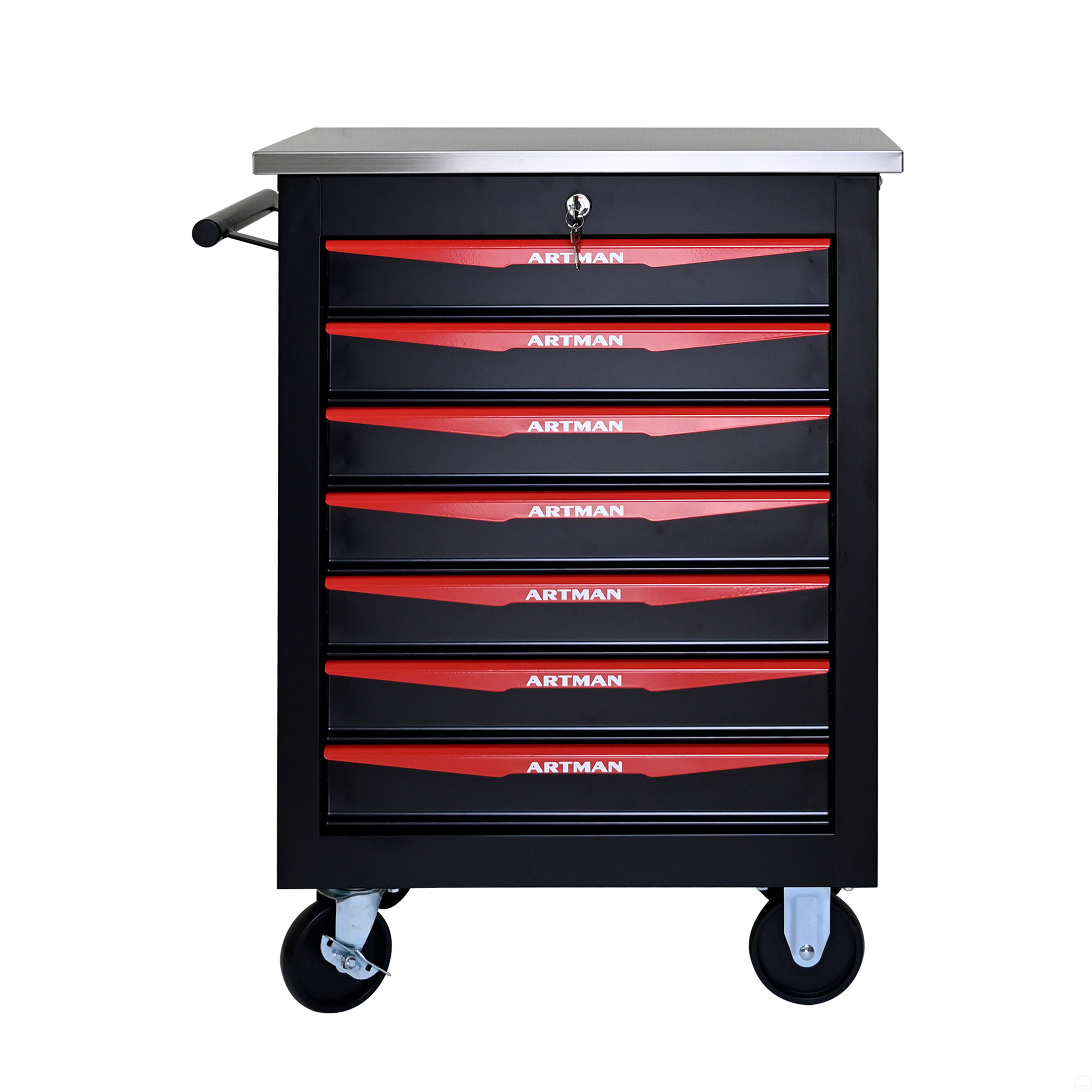 KAQCVIN 7 Drawers Multifunctional Tool Cart With Wheels,Metal Rolling ...