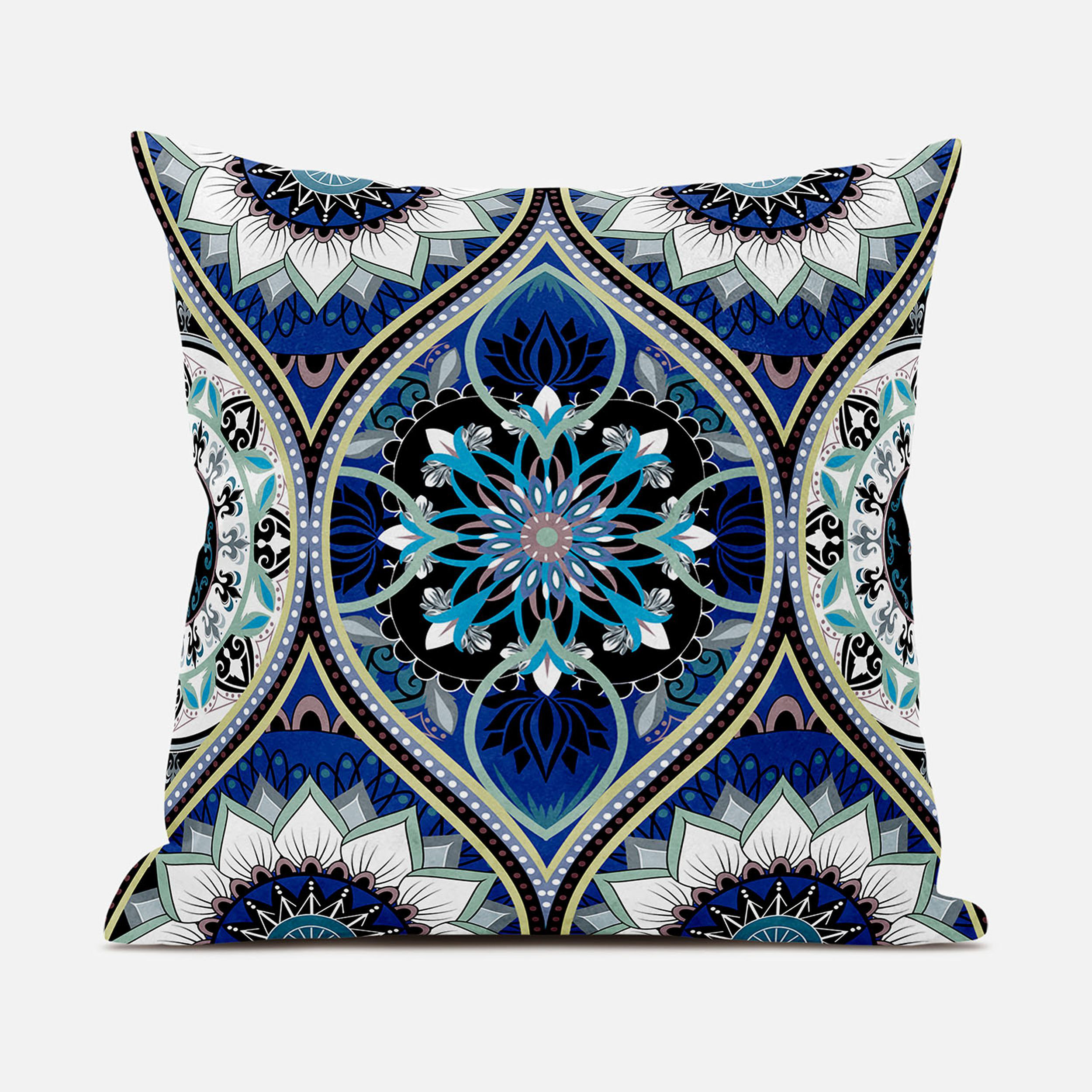 AmritaSen Indoor / Outdoor IKat Square Cushion With Filling | Wayfair.co.uk