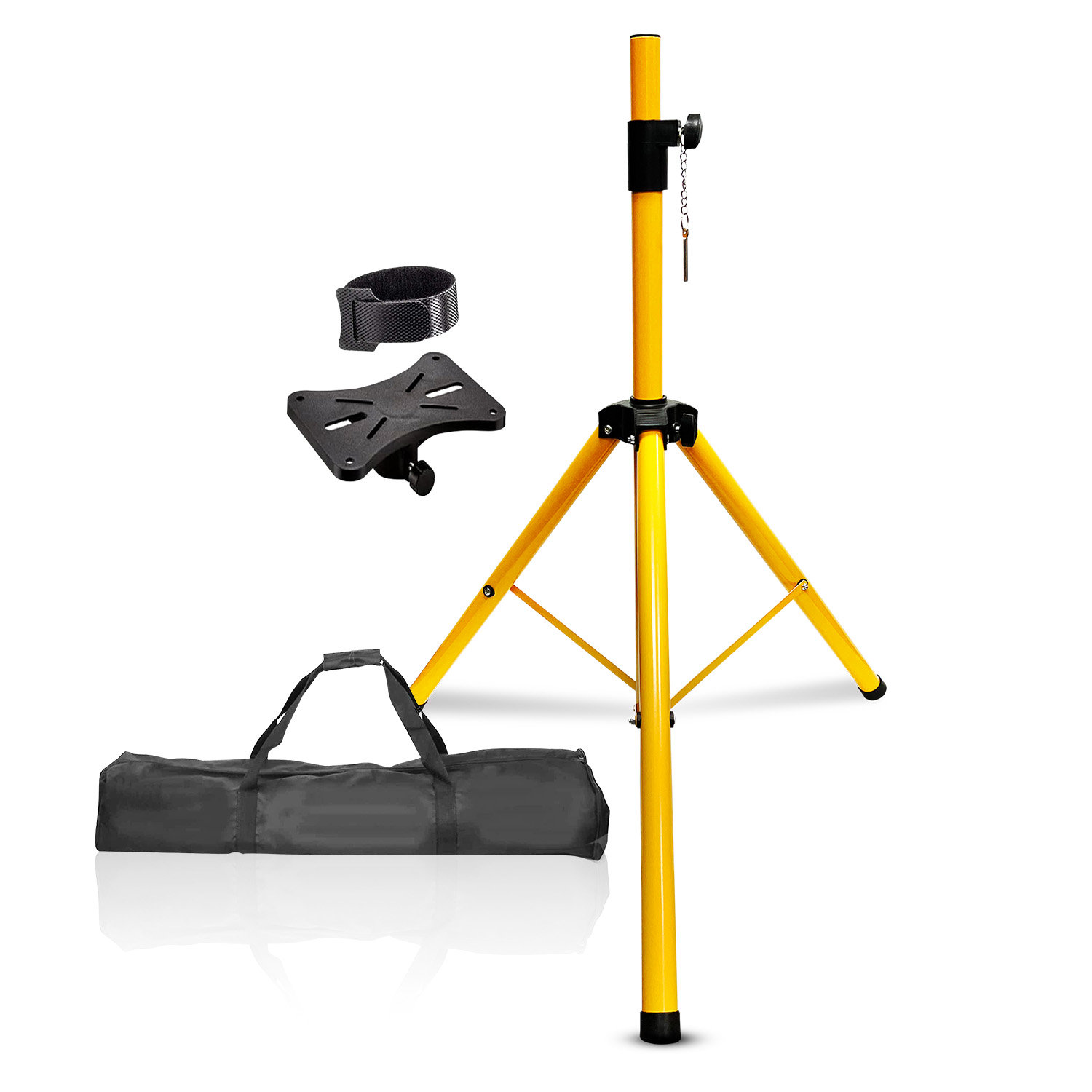 Inbox Zero 5 Core Speaker Stand Tripod Heavy Duty Adjustable Up to 72 ...
