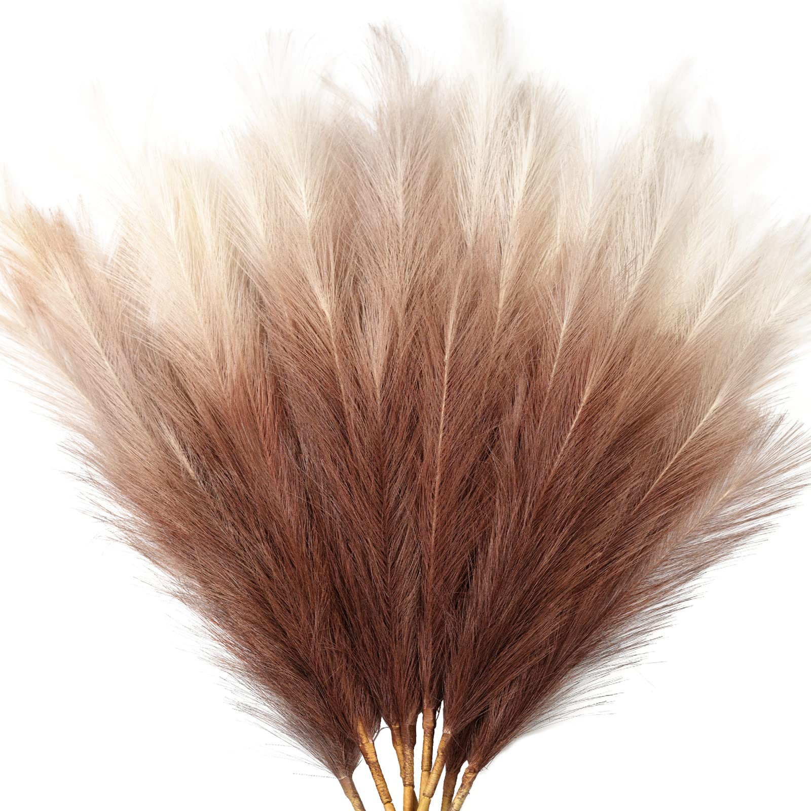 Dakota Fields 8Pcs 3FT Colorful Faux Pampas Grass For Boho Decor, Non ...
