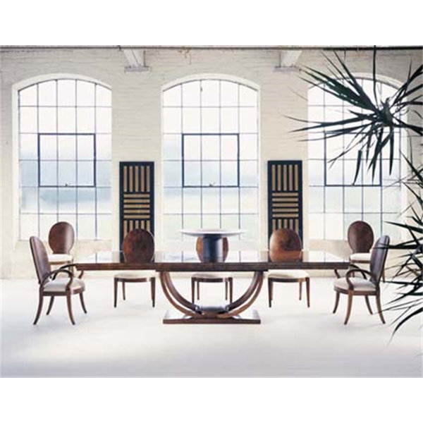 Century Omni Extendable Removable Leaf Pedestal Dining Table | Perigold