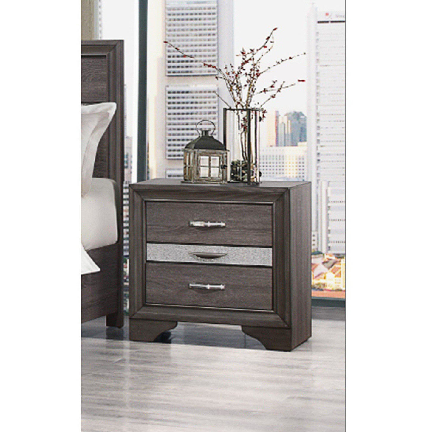 Lark Manor™ Nightstand With 3 Spacious Drawers, Modern Night Stand ...