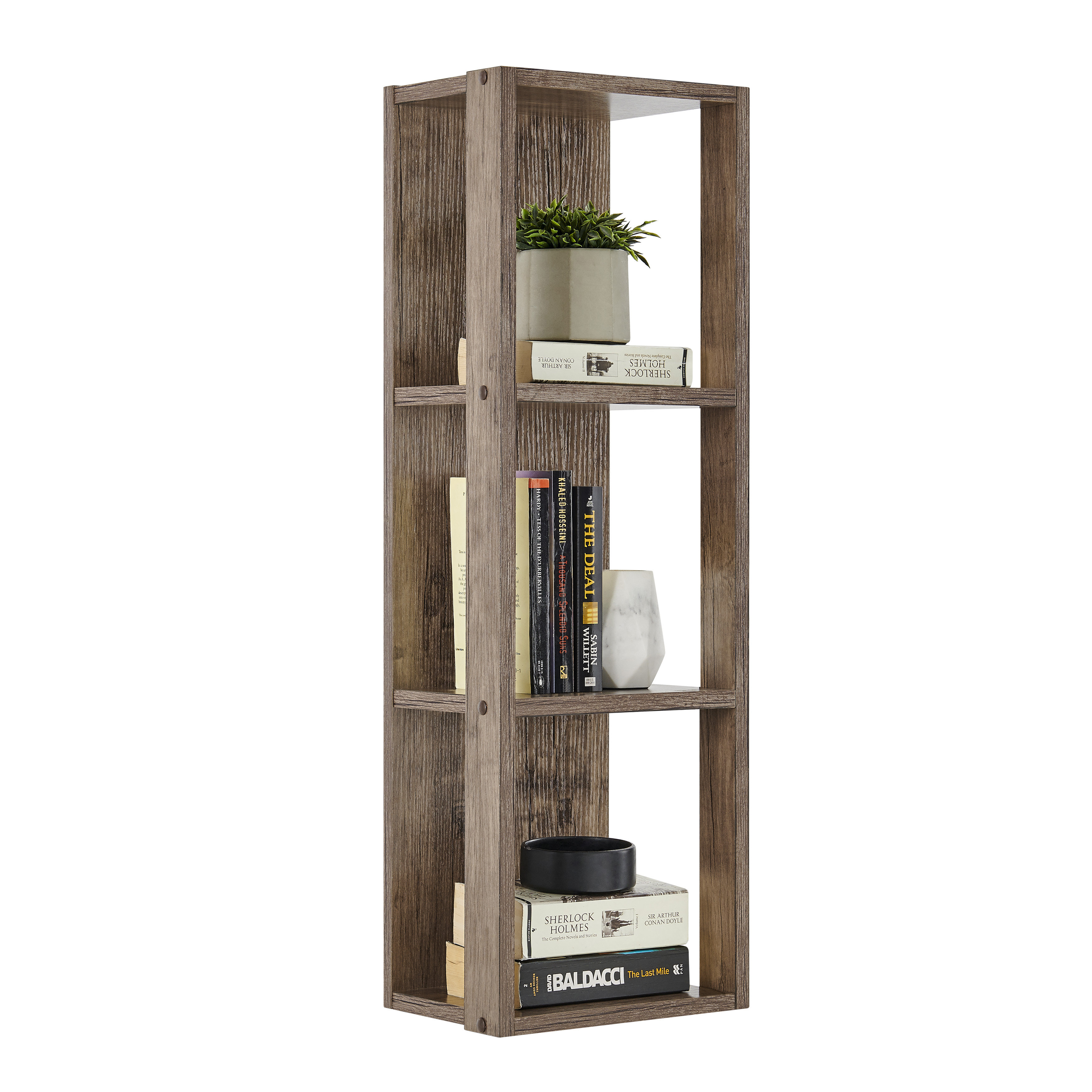 Ebern Designs Recife 3-Tier Modern Shadow Box Cube Display Wall Shelf ...