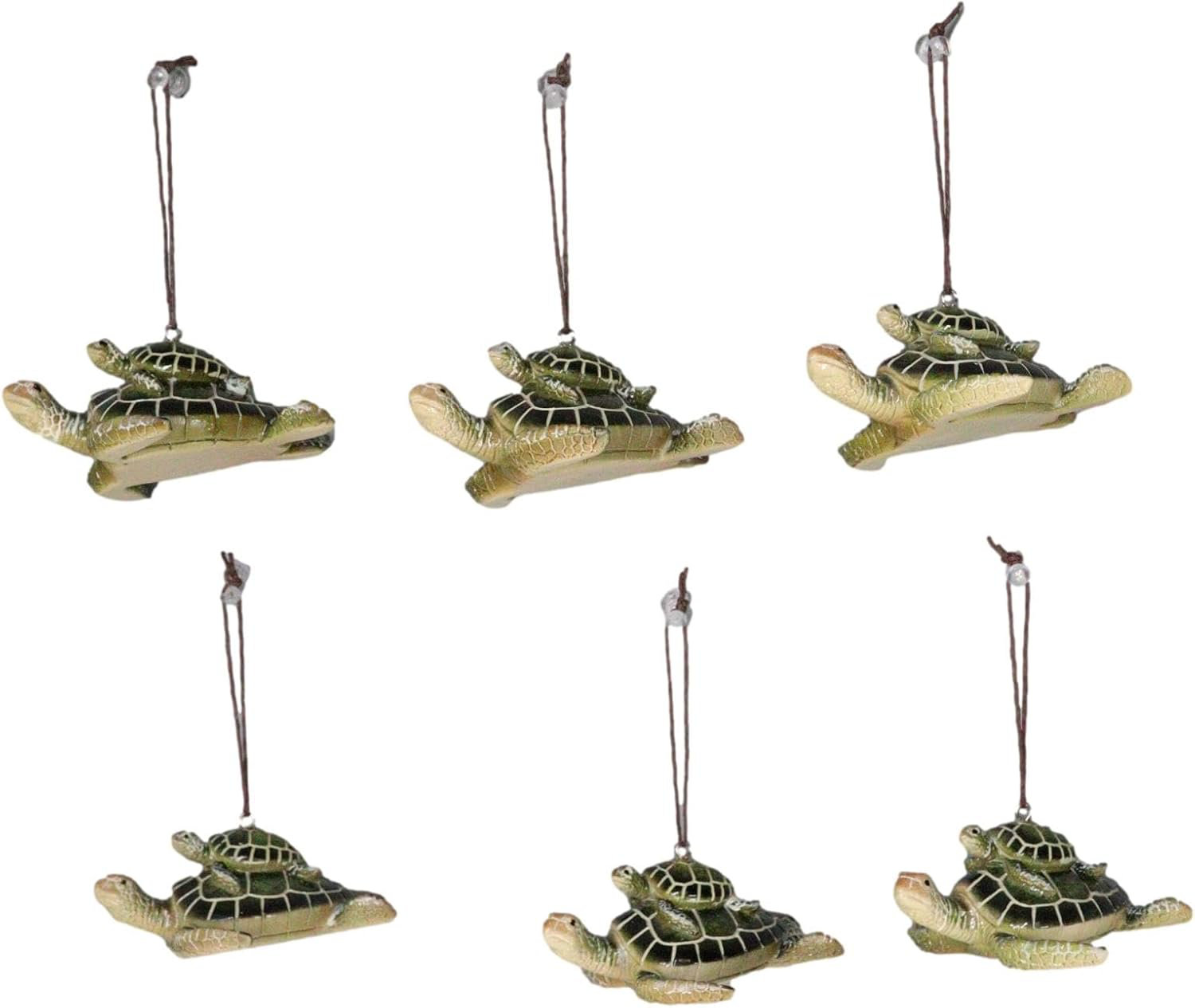 Dovecove Set Of 6 Mother And Baby Sea Turtles Marine Wall Decor Tree ...