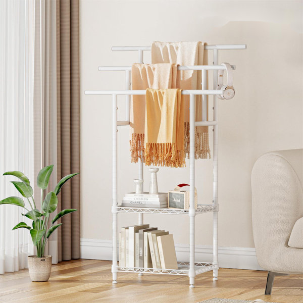 FAST APPLIANCES LLC 44" Tall Standing Towel Racks, 3 Tier Towel Stand ...