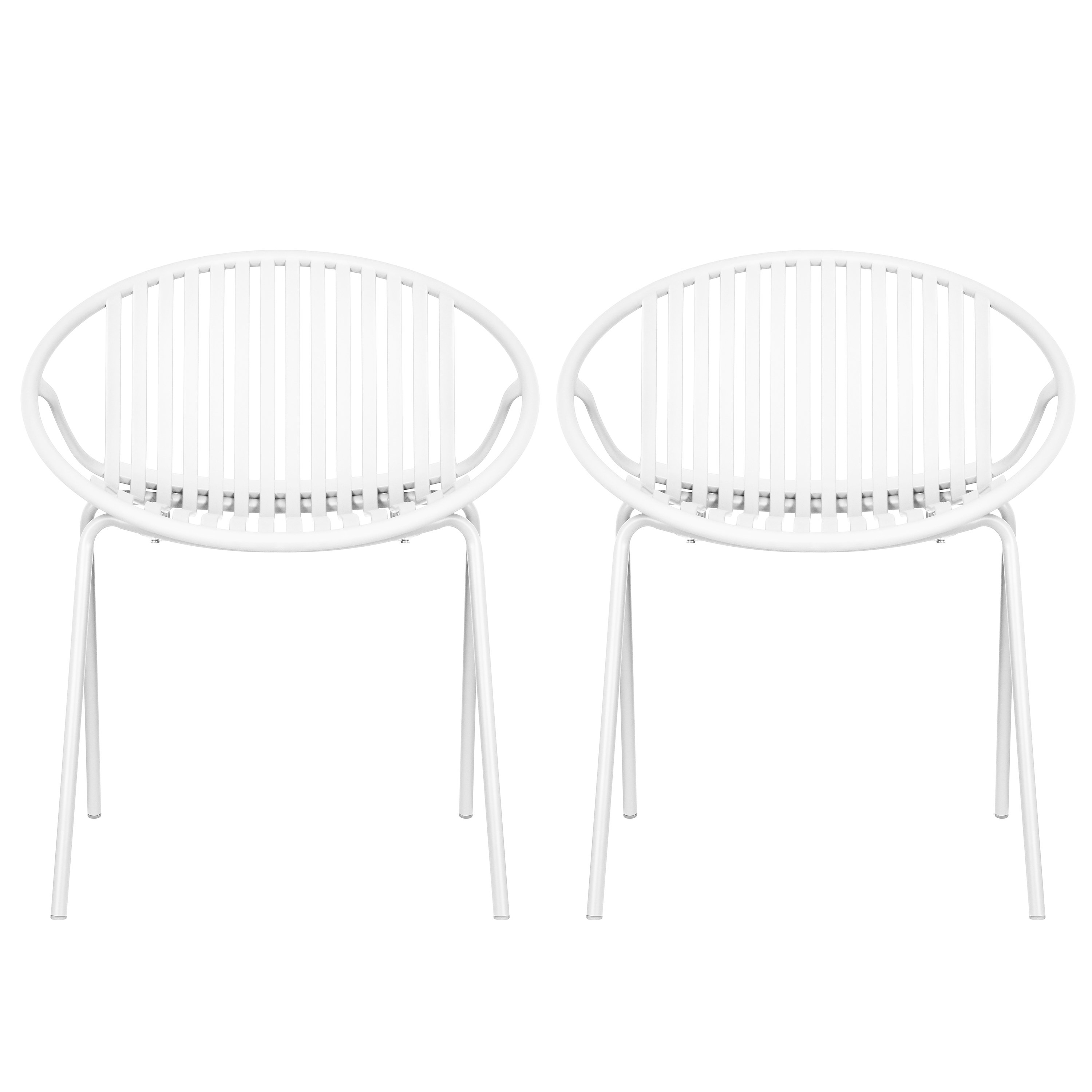 George Oliver Yelva Patio Stackable Dining Chairs Set - Wayfair Canada