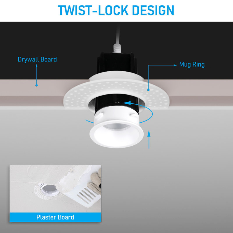 TORCHSTAR 1'' Selectable Color Temperature Dimmable IC Rated Standard ...