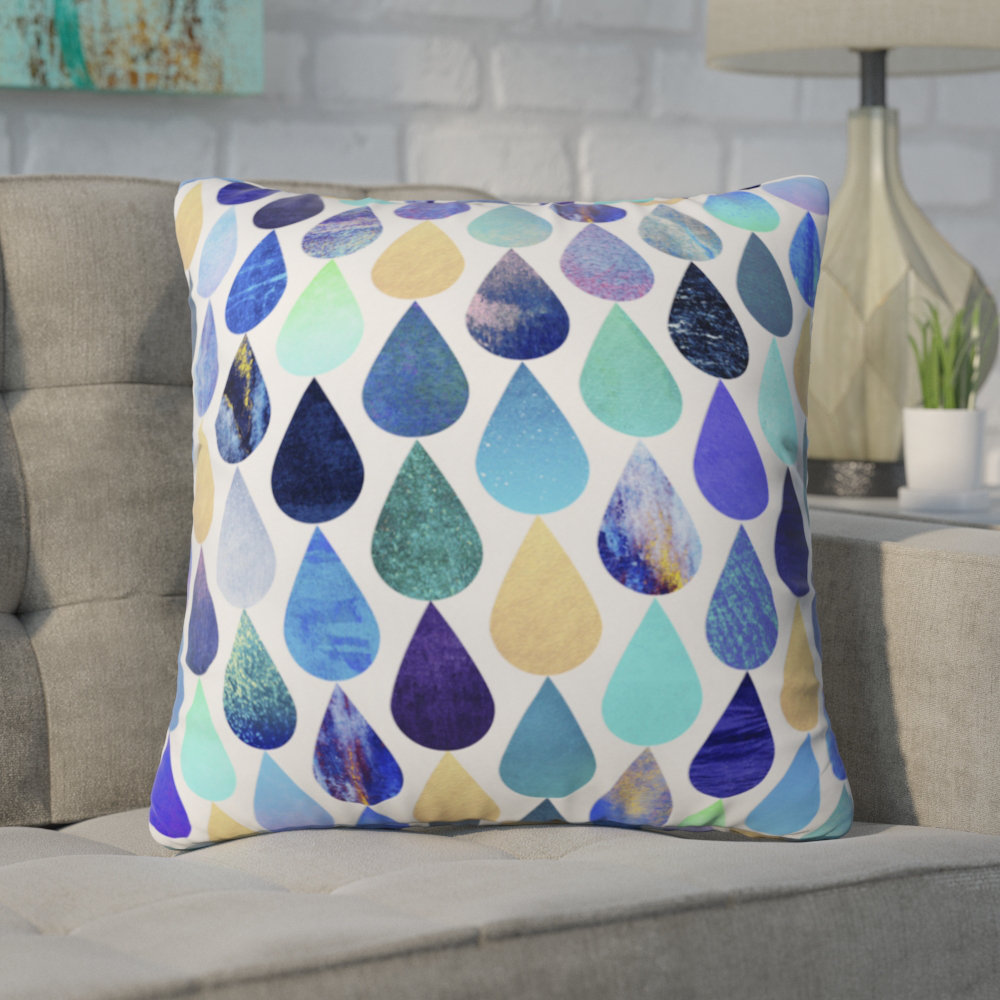 Deny Designs Elisabeth Fredriksson H2O Outdoor Throw Pillow | Wayfair