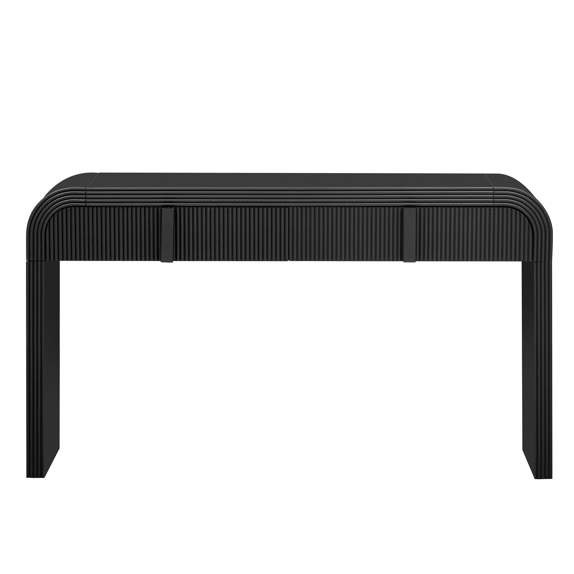 Latitude Run® Console Table For Home Organization - Drawers With Glossy ...