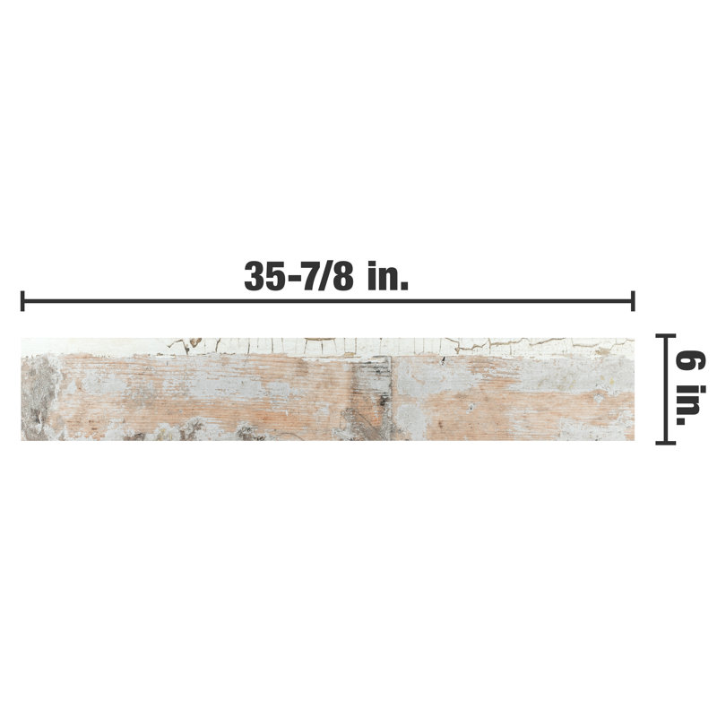 Merola Tile Unique 6" x 36" Porcelain Wall & Floor Tile & Reviews | Wayfair