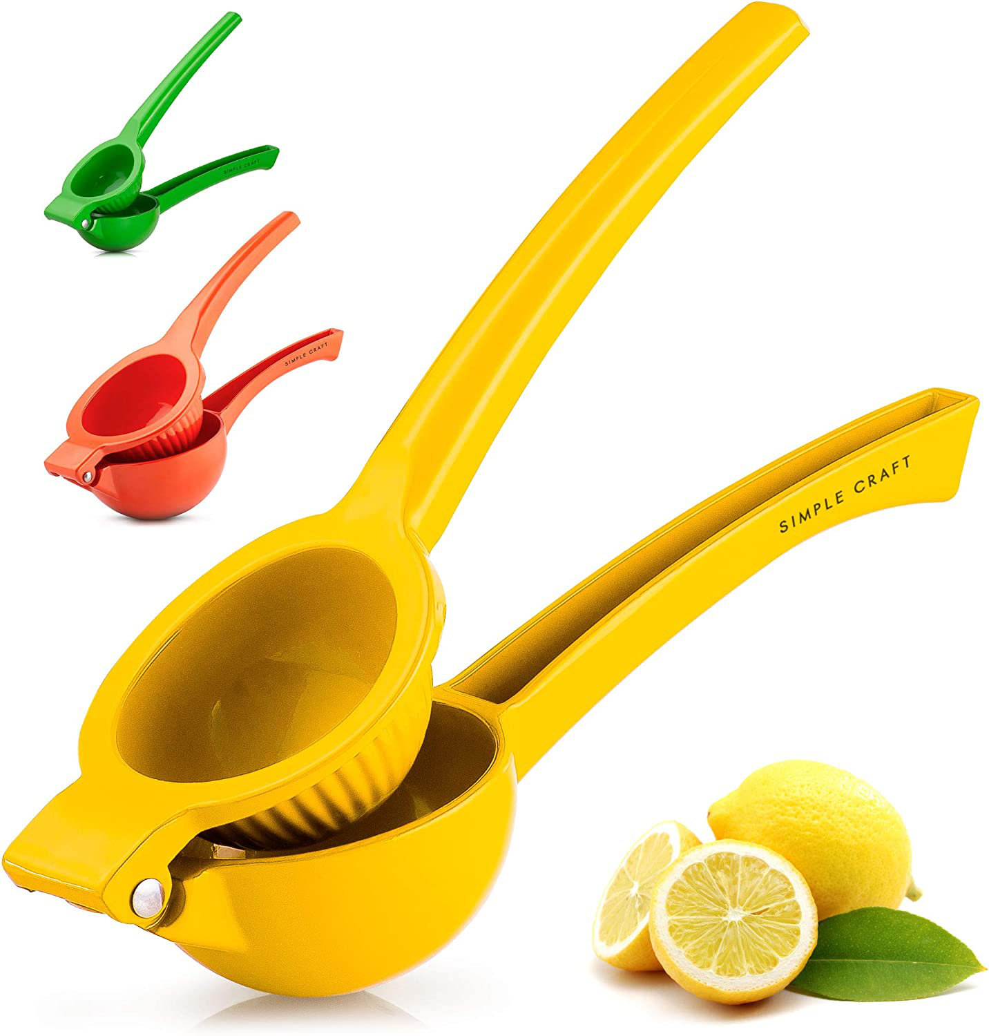 Zulay Kitchen Simple Craft Lemon Squeezer Single Bowl Citrus Juicer ...