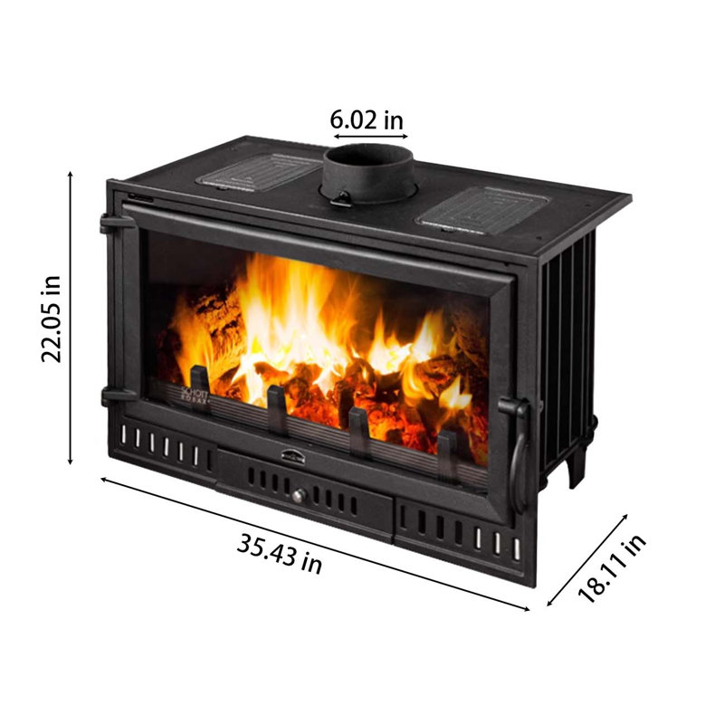 Hart Enjoy life Cast iron fireplace Domestic burning stove | Wayfair