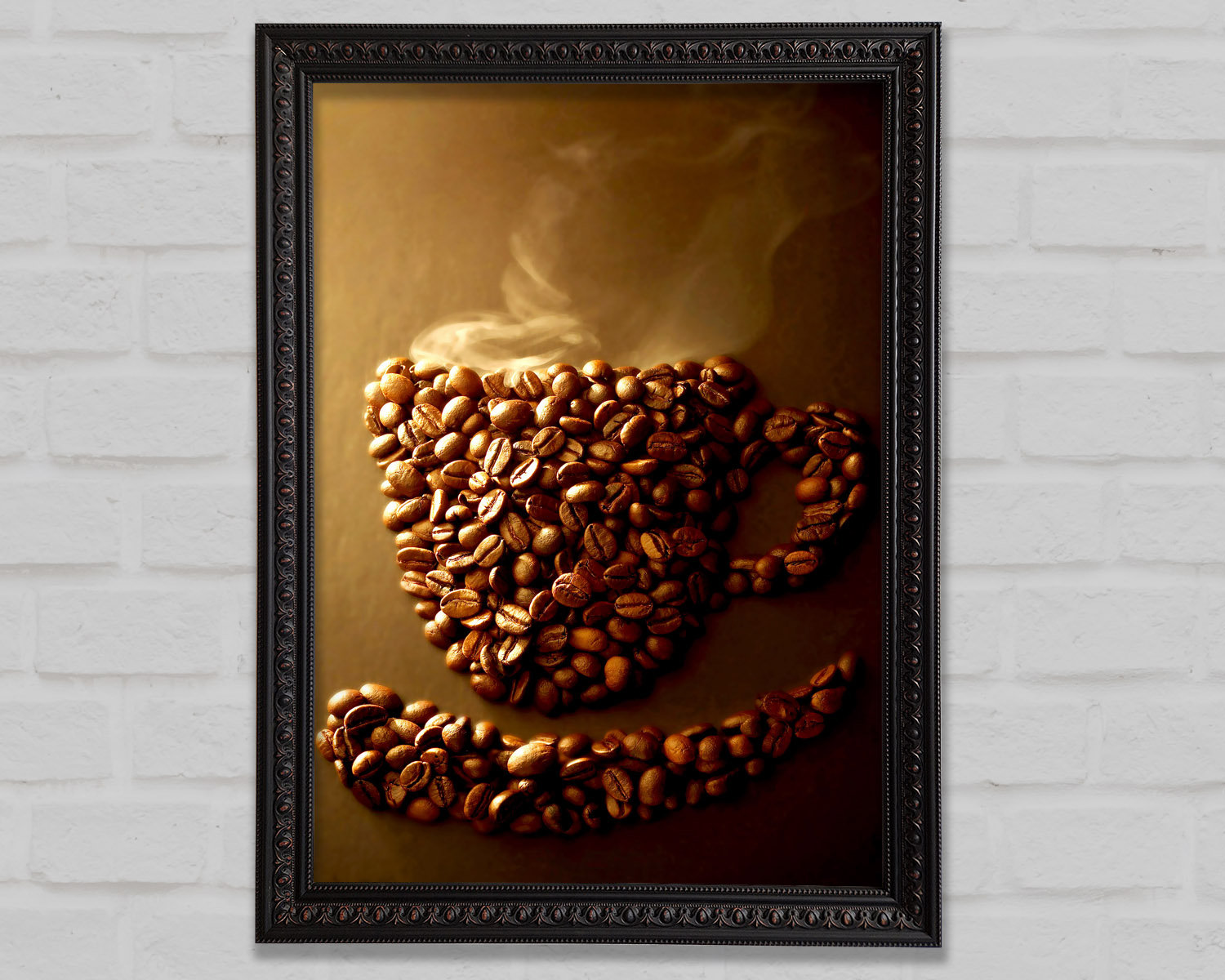Bright Star Coffee Bean Smile Framed Print | Wayfair.co.uk